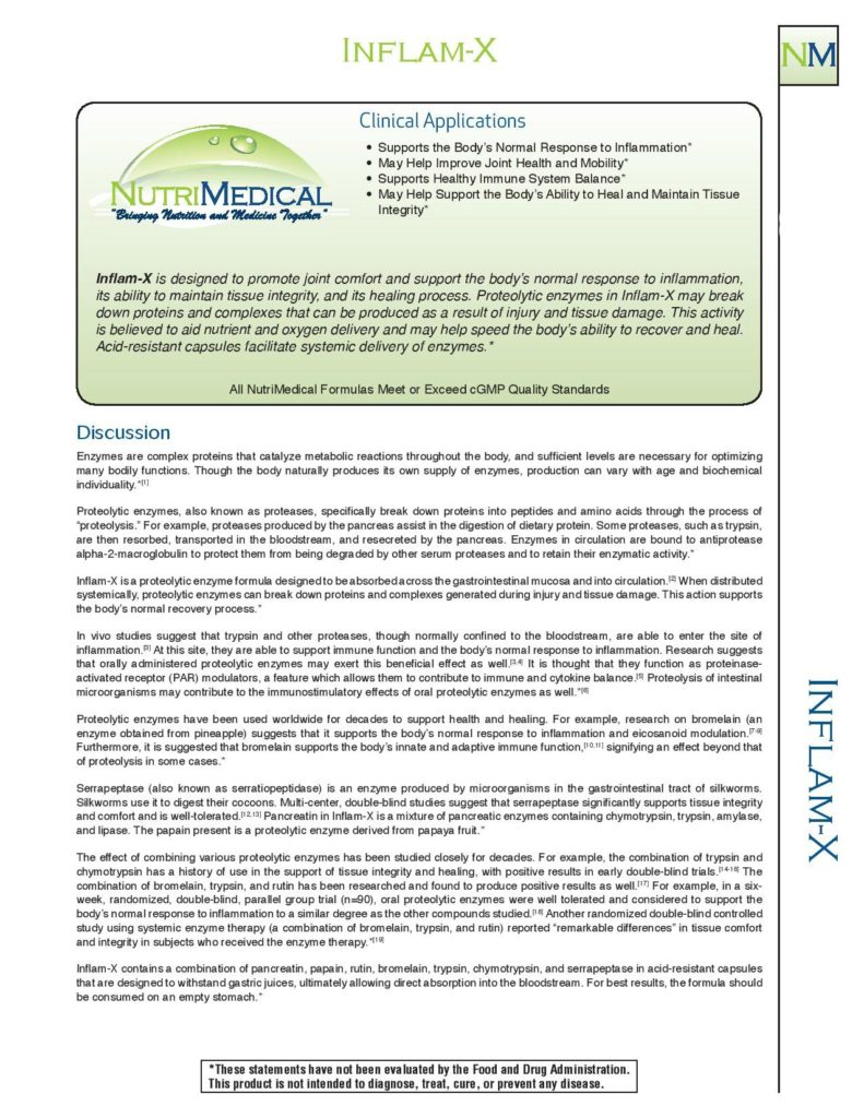 INFLAM-X (100 CAPS) – NutriMedical
