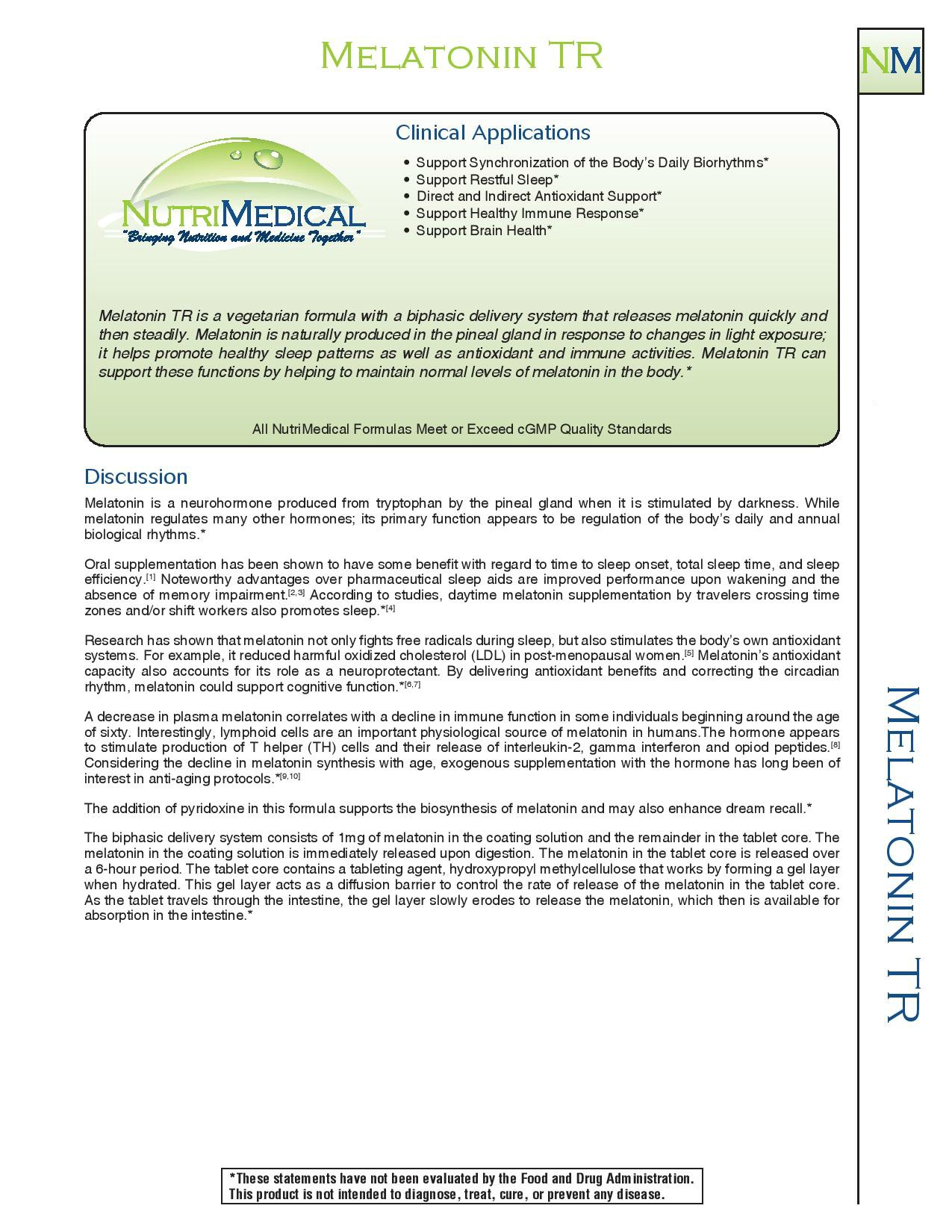 MELATONIN TR – NutriMedical